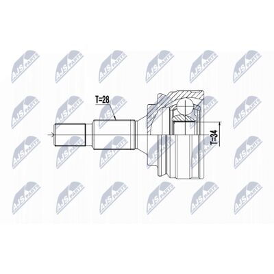 NTY NPZ-PE-031 Jeu de Joints, Arbre de Transmission pas cher | Distriauto