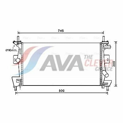 AVA QUALITY COOLING ** CLEVER FIT ** FD2475 Radiateur, Refroidissement ...