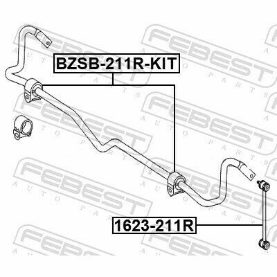 FEBEST BZSB-211R-KIT Suspension, Stabilisateur pas cher | Distriauto
